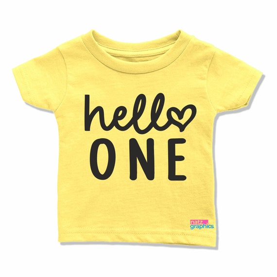 1st Birthday SVG Hello One SVG Birthday Girl svg Birthday | Etsy