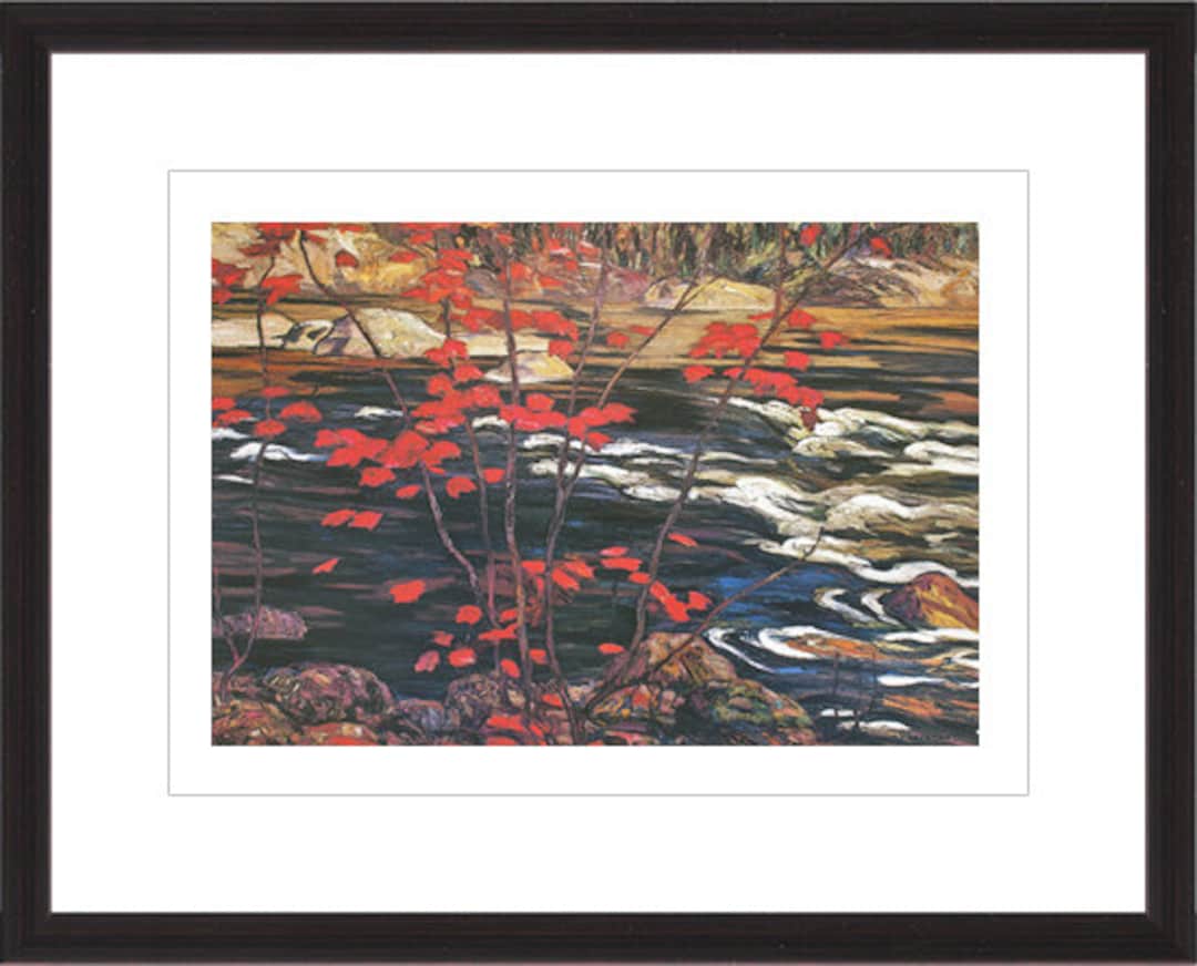 The the Red Maple Framed Print by A.Y. Jackson - Etsy