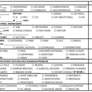 Medical Surgical Report Sheet - Etsy