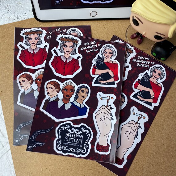 Horror Vinyl Stickers Netflix Sticker Pack| Witch Chilling Adventures ...