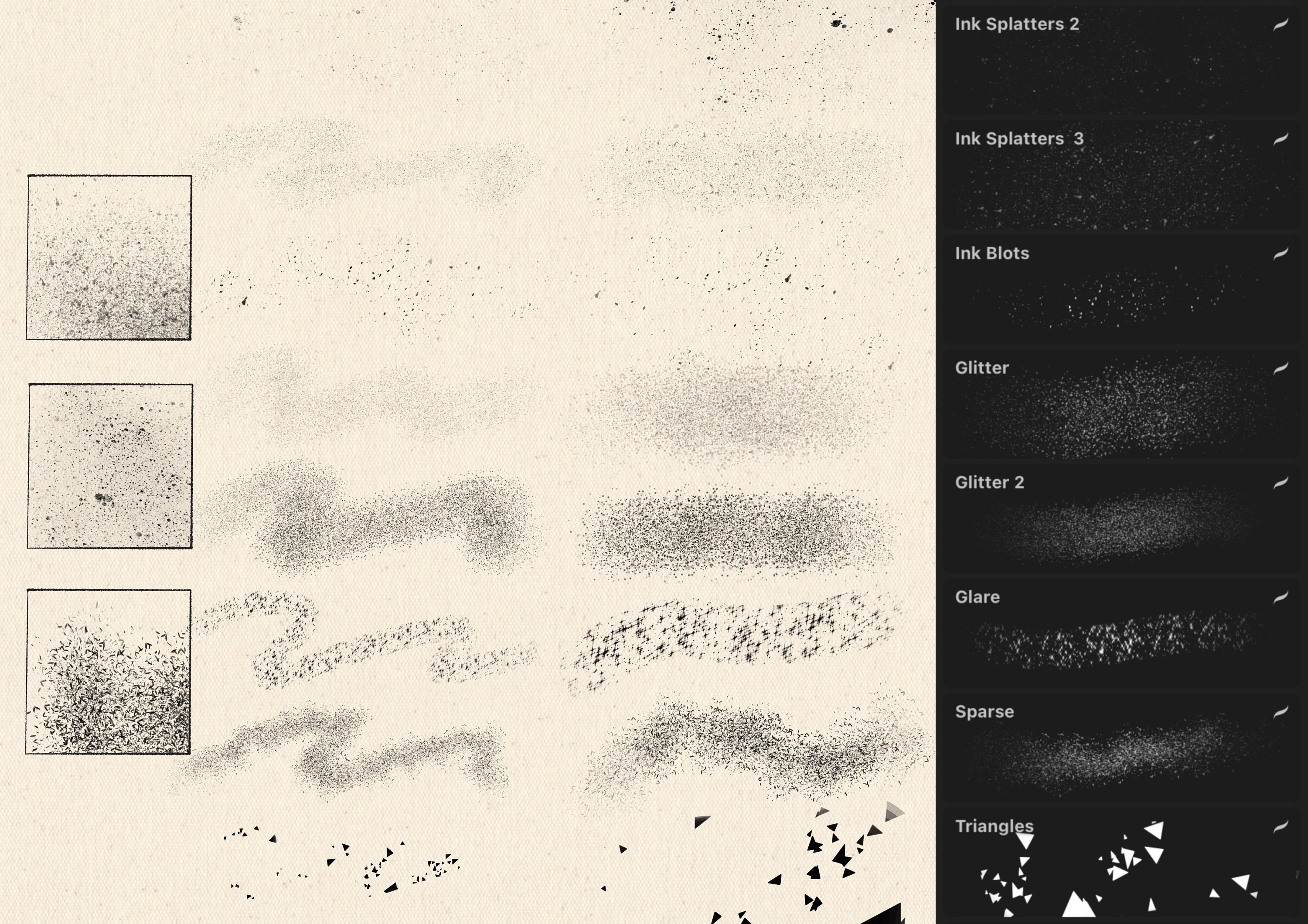 Procreate Brushes Grain Texture Kit Stippling Splatters - Etsy UK