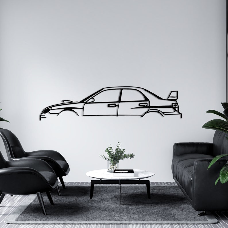 Subaru Impreza Metal Wall Decor Garage Wall Decor Subaru - Etsy