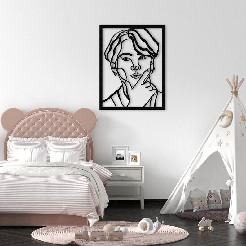 Jungkook BTS Metal Wall Decor Kpop Art Decoration Gift for - Etsy