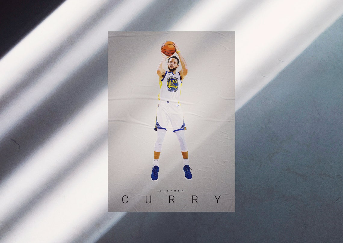 Stephen Curry - Vector Art Poster | Golden State Warriors | NBA ...