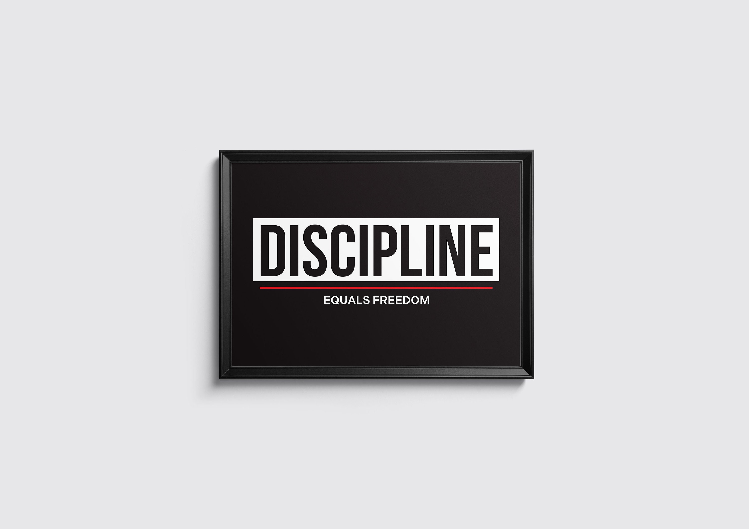 2 Wall Art X "discipline Equals Freedom" Motivational Posters Landscape ...