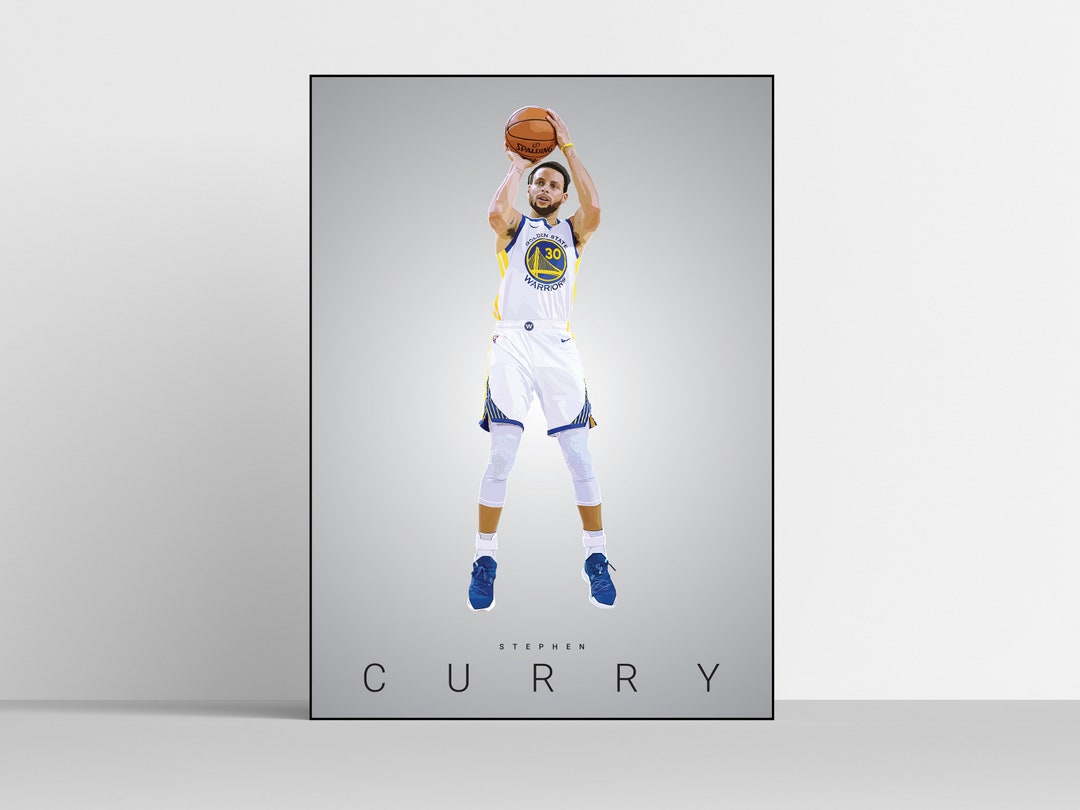 Stephen Curry - Vector Art Poster | Golden State Warriors | NBA ...