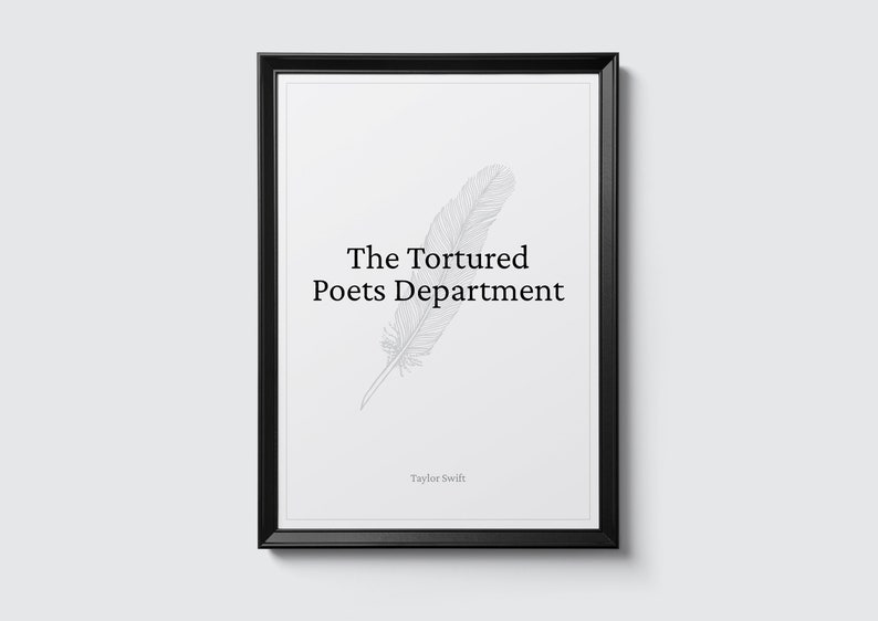 Taylor Swift Tortured Poets Department Poster Eras Fan Print Swiftie ...