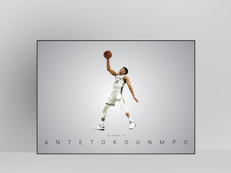 Giannis Antetokounmpo - Vector Art Poster | Milwaukee Bucks | NBA ...