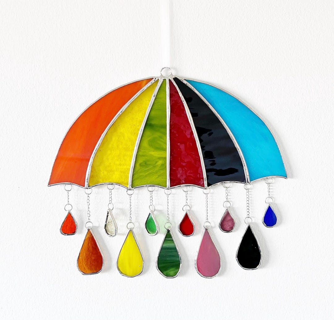 Raining on My Umbrella, Window Suncatcher, Decoration. - Etsy