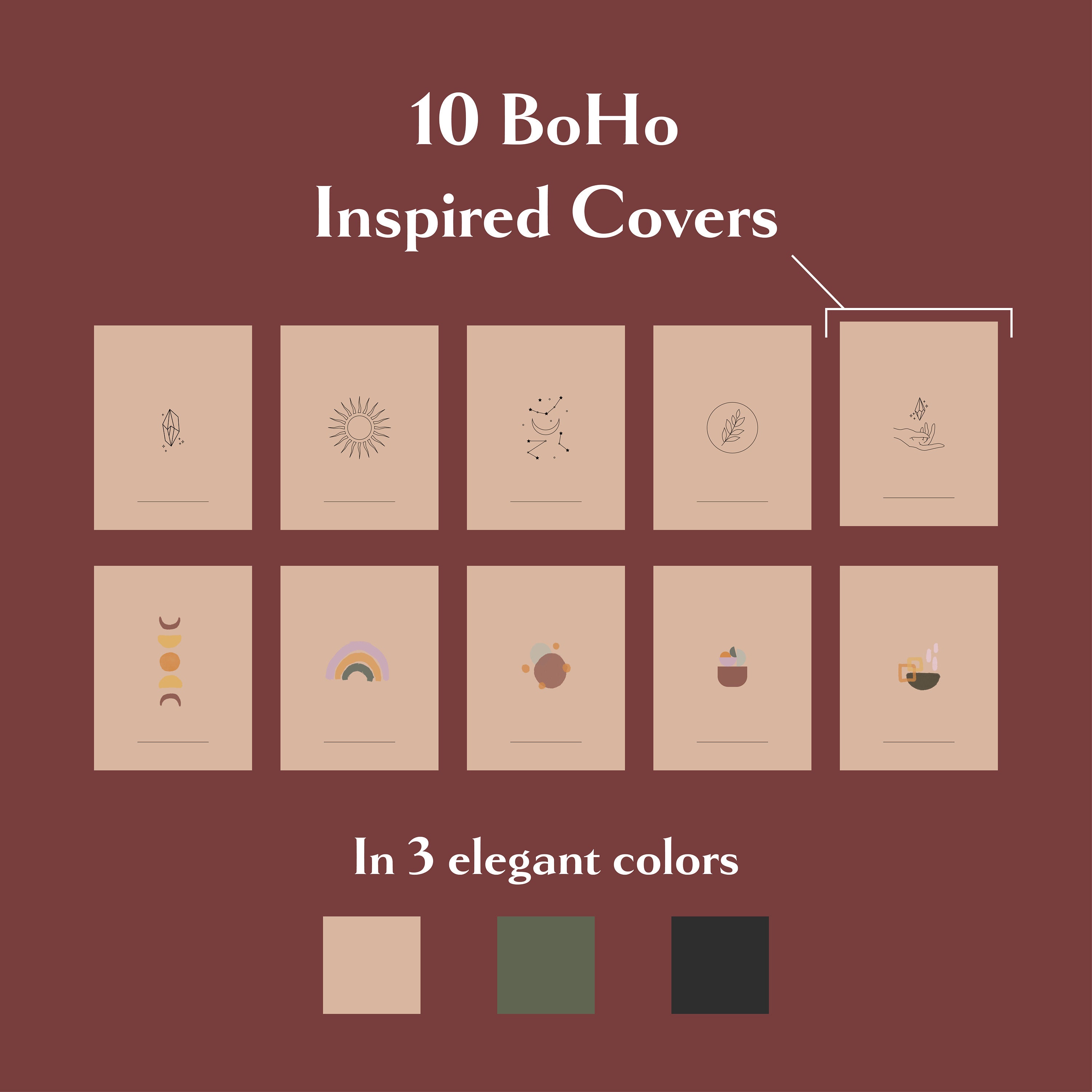 Boho Inspired Digital Notebook - Etsy