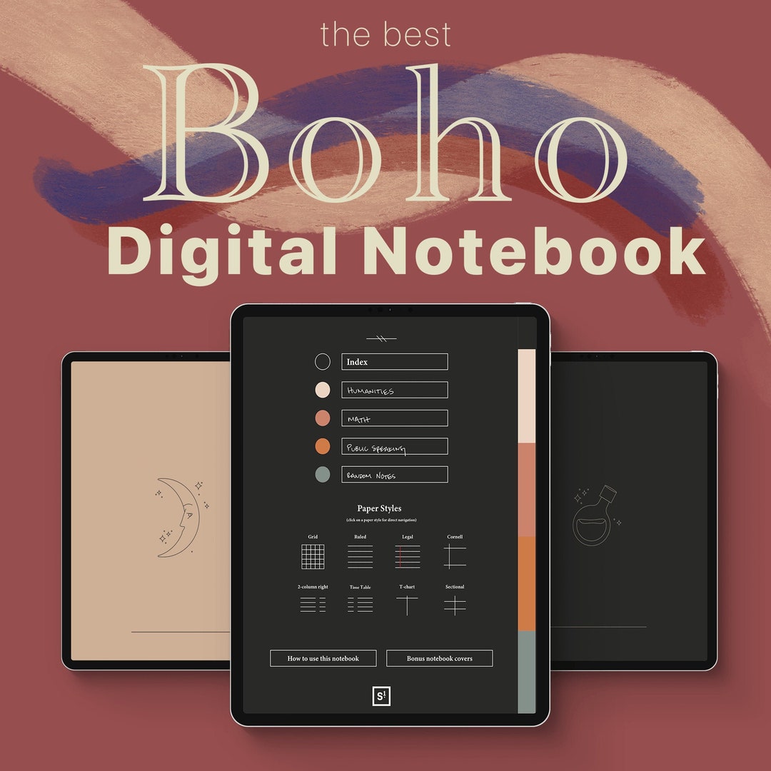 The Best Boho Digital Notebook/planner - Etsy