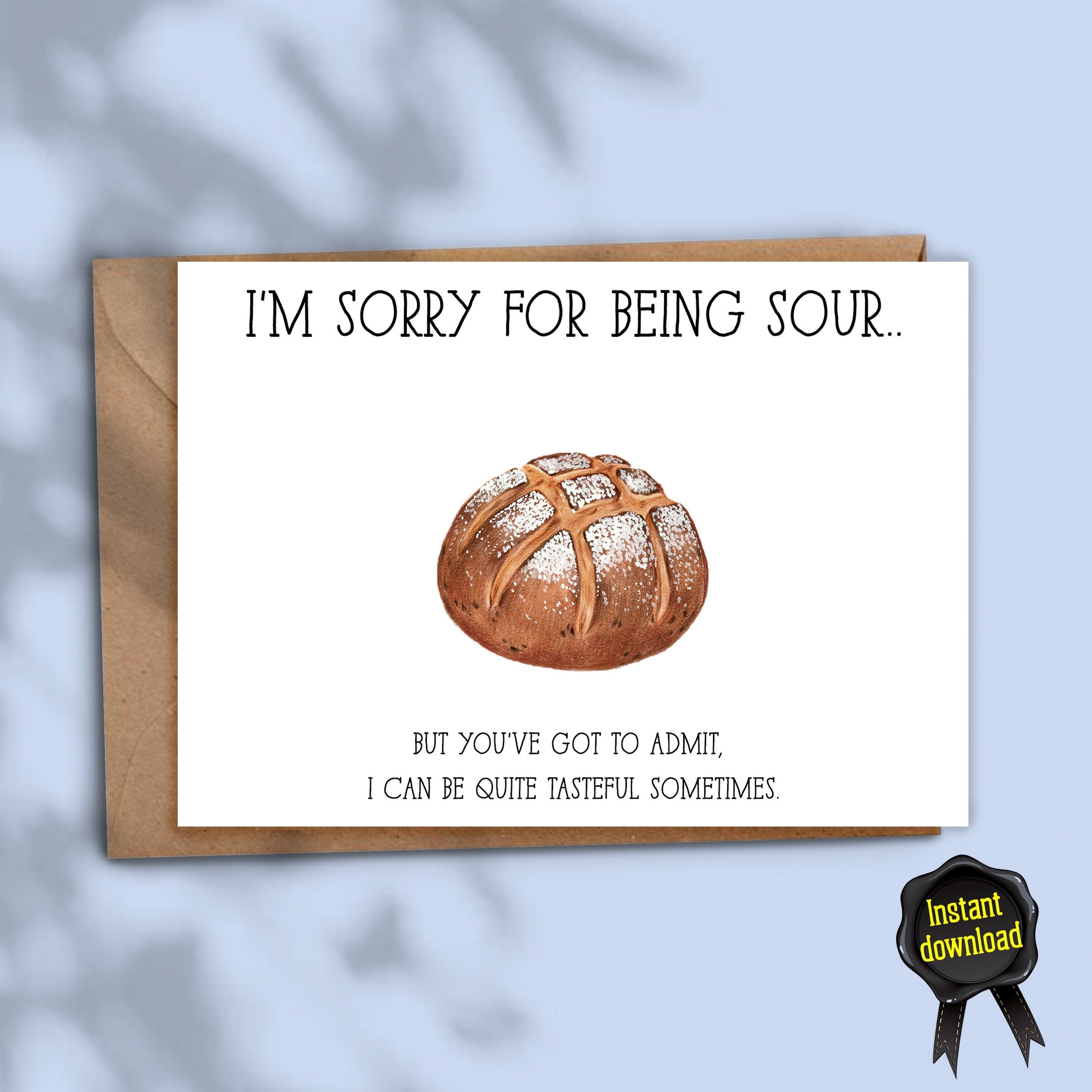 Funny Apology Card Sorry Card Forgive Me Card Funny Digital | Etsy