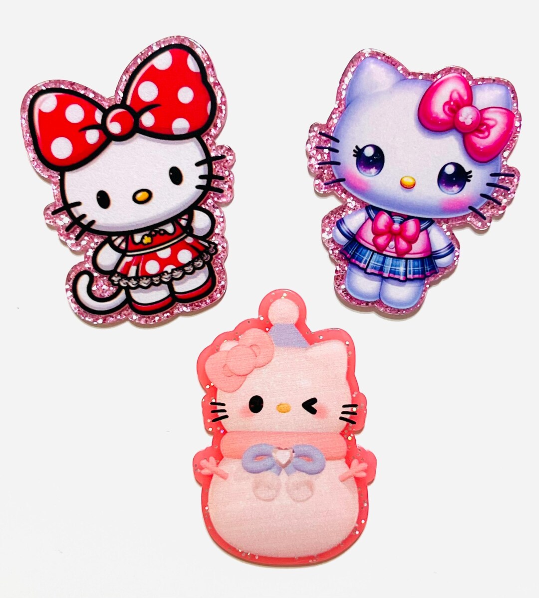 HK - Set of 3 Flatback Acrylics - Etsy