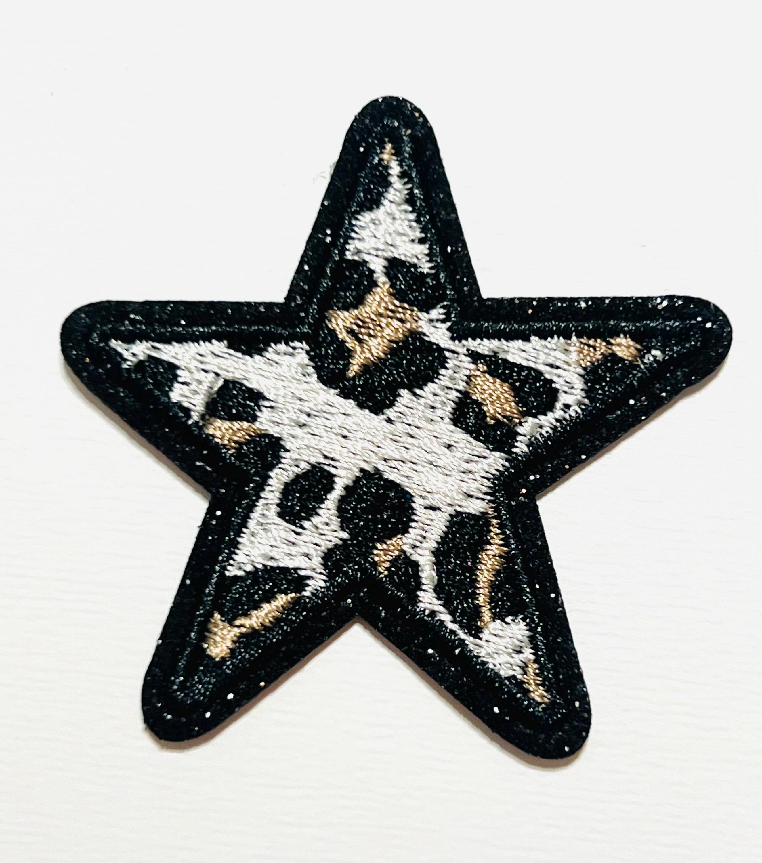 Leopard Stars Glitter Outline 2” - Iron on Patch - Etsy