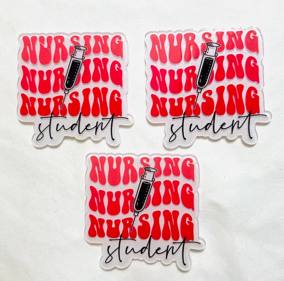 Nursing Student - Flatback Acrylics Set of 3 - Etsy