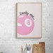 Cute Pink Magic 8 Ball Poster – Aesthetic Lucky Me Wall Art for Girls ...