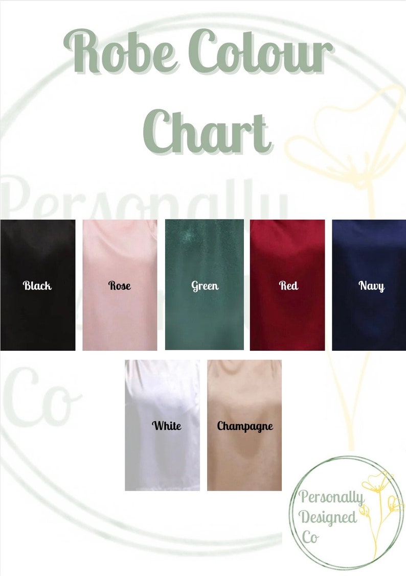 Personalised Satin Wedding Robe: Bridal Party Dressing Gown - Etsy UK
