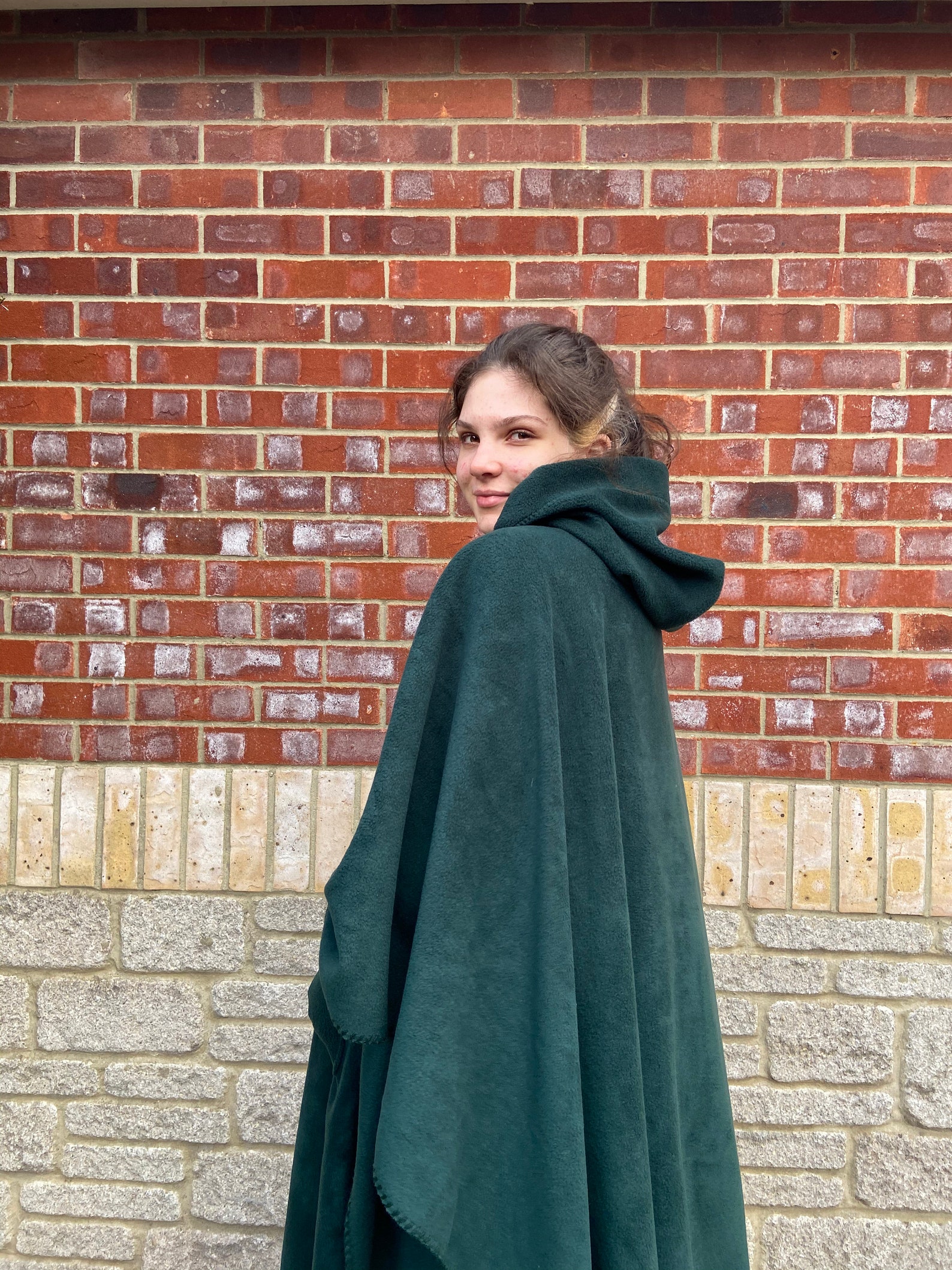 Blanket Poncho With Hood