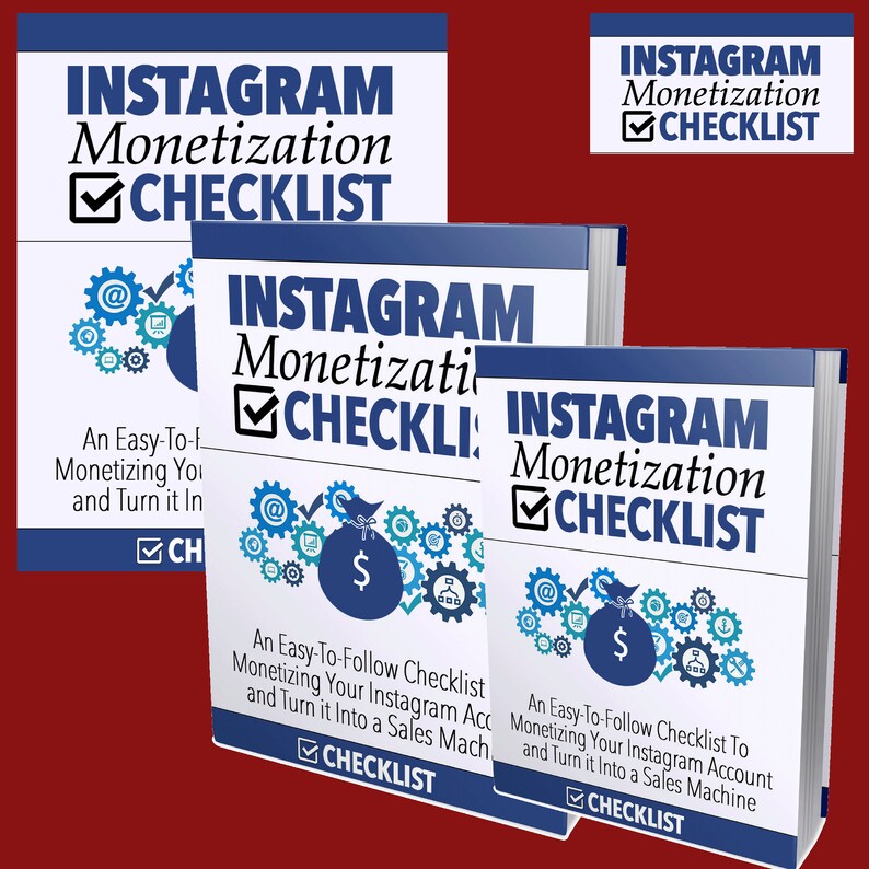 Instagram Monetization Checklist for Beginners, Digital Ebook, Instagram Growth Builder ...