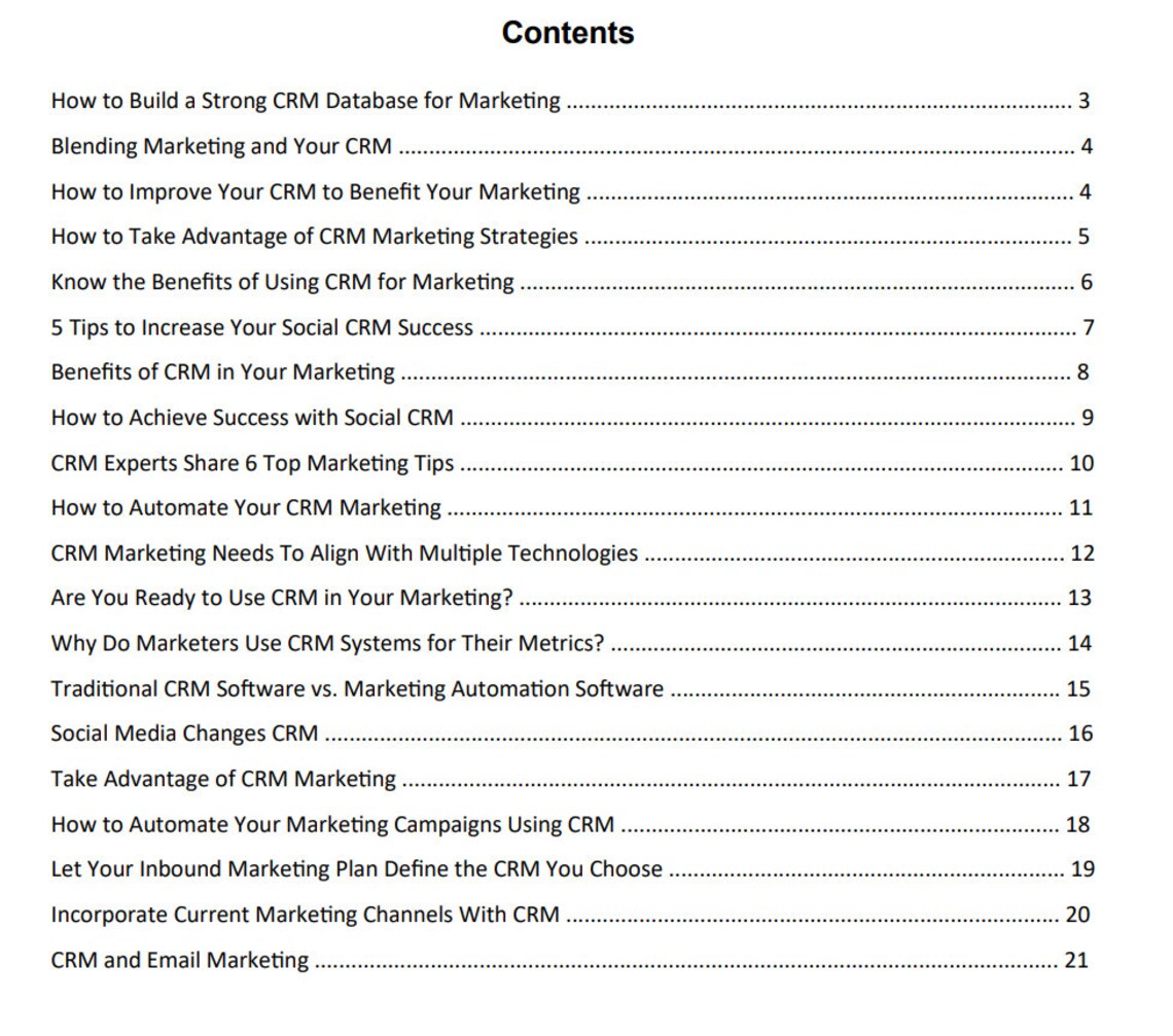 Customer Relationship Marketing Digital Downloadable PDF Ebook Build A ...