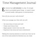 Time Management Journal Digital Fillable PDF or Printable ...