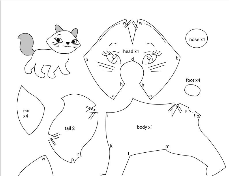 Set of 15 PDF Cat Toy Patterns WITHOUT INSTRUCTION Cat Sewing | Etsy