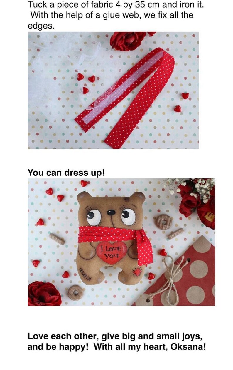PDF Pattern Bear, Sewing Pattern Toy, Digital Download, Cute Sewing ...