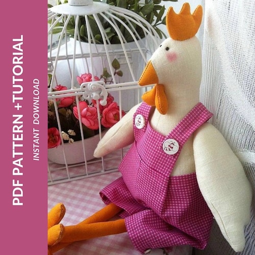PDF Easter Bunny Tilda Pattern Tilda Soft Toy Stuffed Toy - Etsy