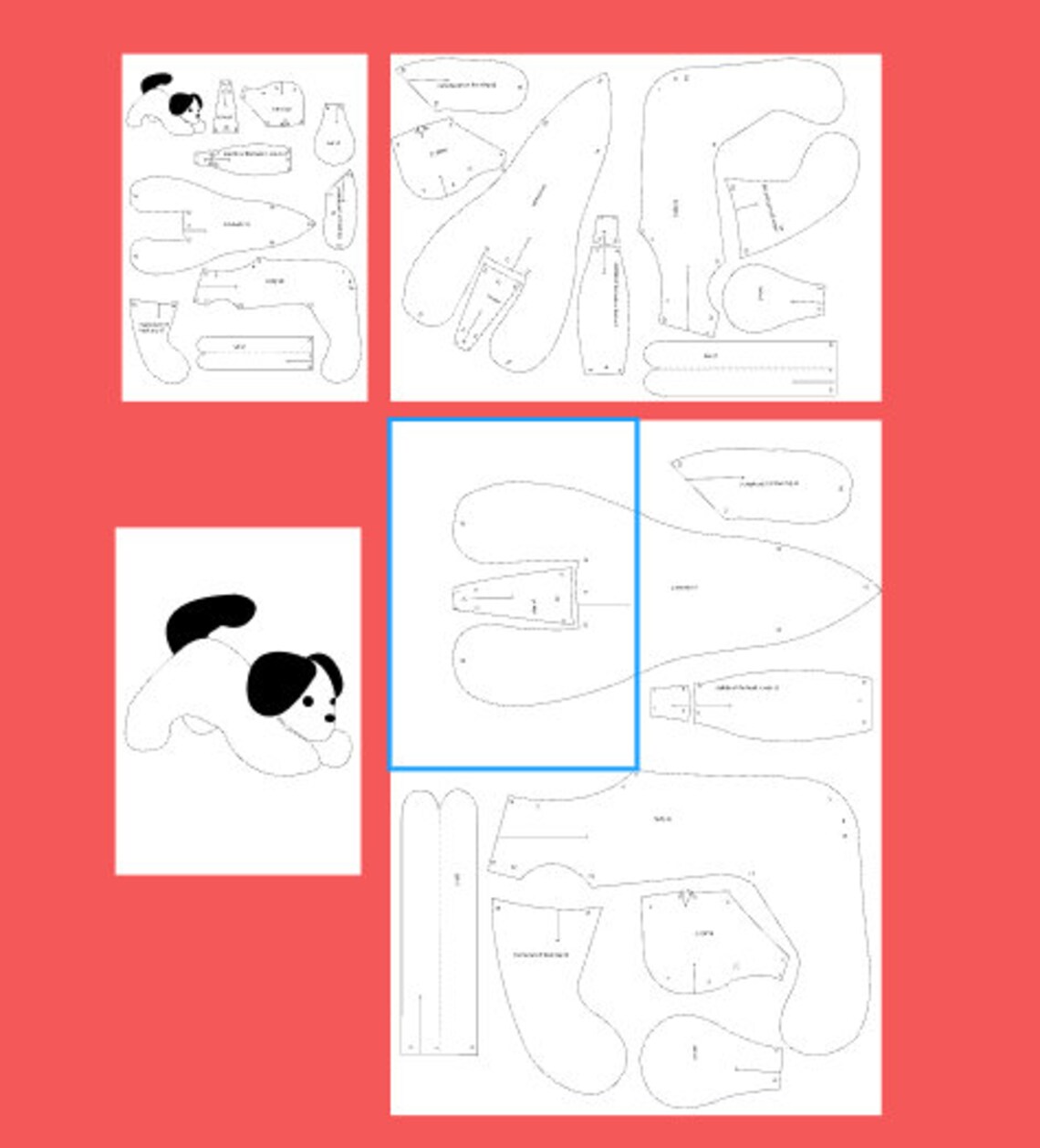 Set of 15 PDF Dog Toy Patterns WITHOUT INSTRUCTION 3 Sizes | Etsy