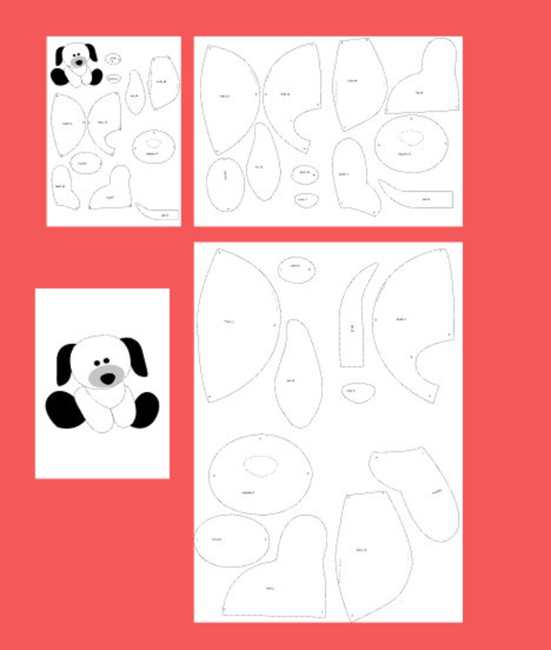 Set of 15 PDF Dog Toy Patterns WITHOUT INSTRUCTION 3 Sizes - Etsy