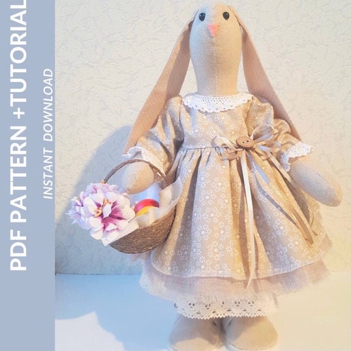 PDF Easter Bunny Tilda Pattern Tilda Soft Toy Stuffed Toy - Etsy