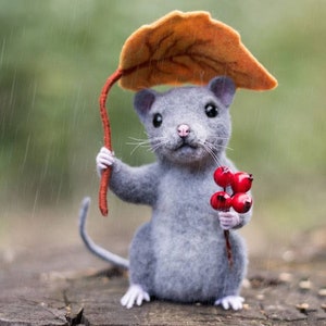 PDF Needle Felted Mouse Tutorial, Mouse Tutorial,needle Felted Animal ...