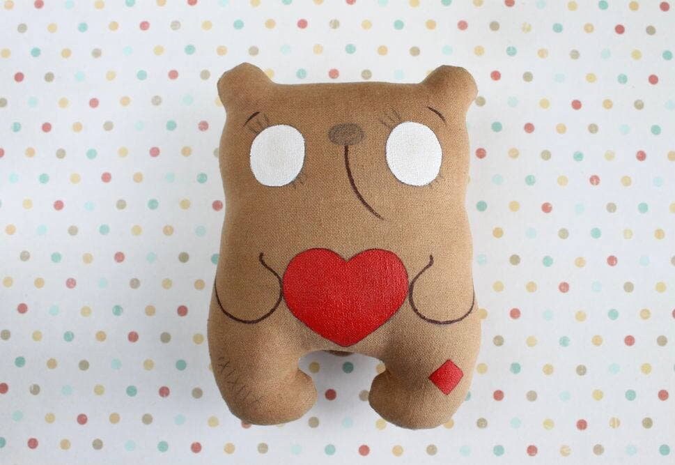 PDF Pattern Bear Sewing Pattern Toy Digital Download Cute - Etsy