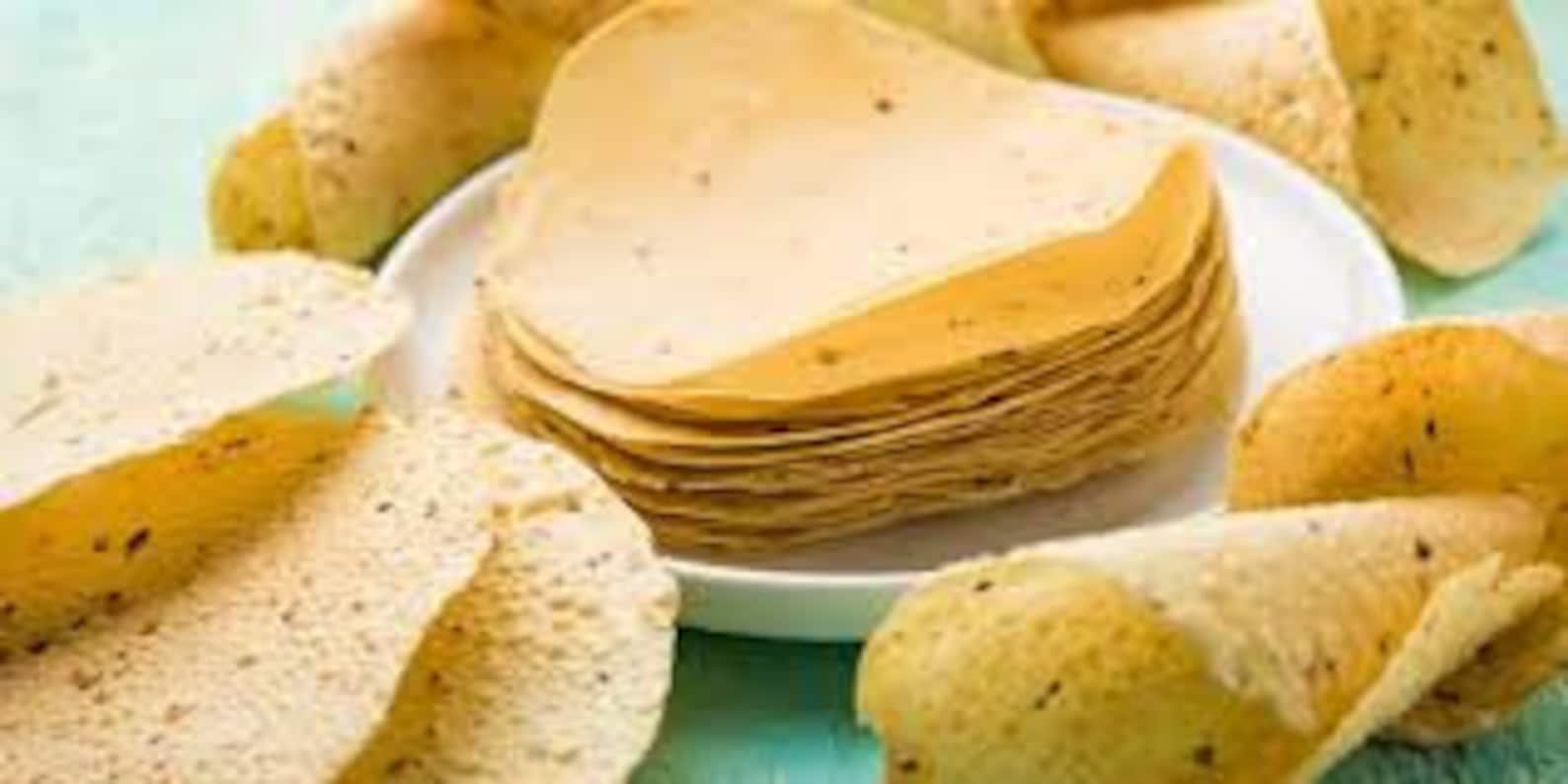 Indian Spicy Poppadom Papadum Papad Papar Lentil - Etsy