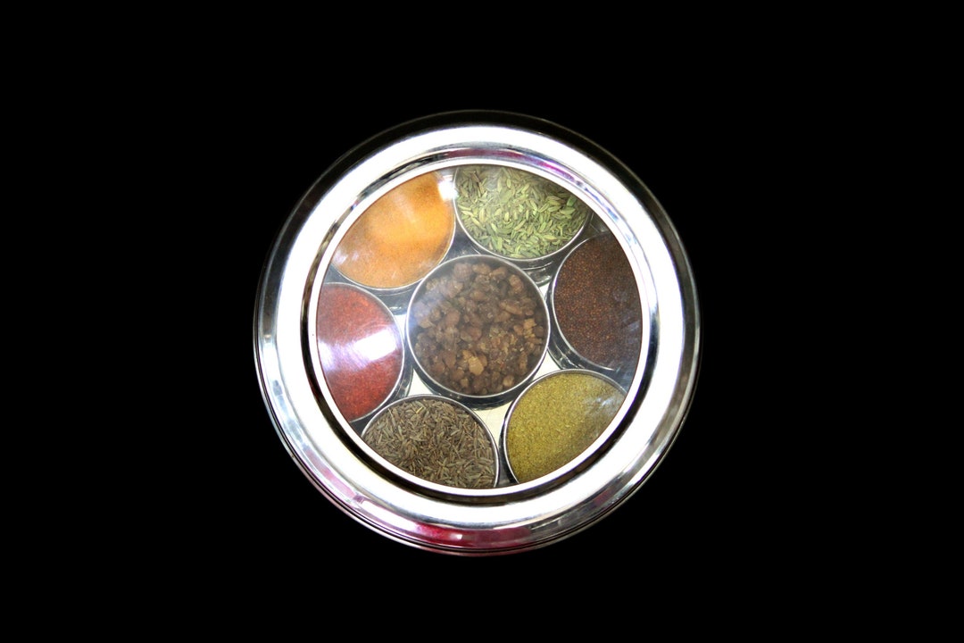 Indian Spice Box Masala Dabba Spice Box Steel Spice - Etsy