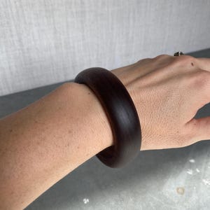 Wooden Bangle – Black Walnut or Hard Maple, Handmade & Customizable ...