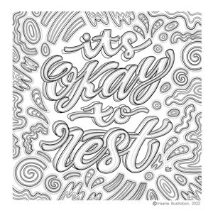 Daily Mantra Colouring Pages Series One - Etsy