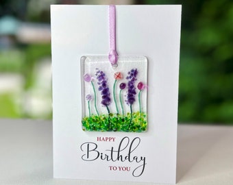 Sea Glass Summer Flowers Birthday Card, Sea Glass, Birthday Card ...