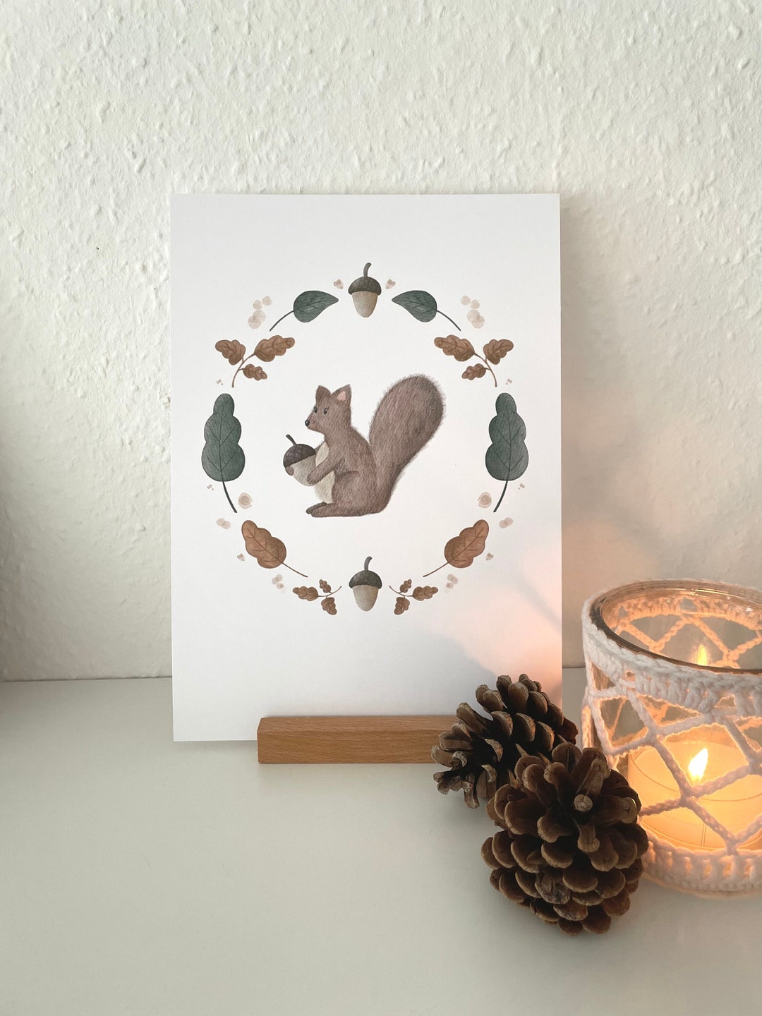 Poster Squirrel Posters Autumn Gift Idea for Children Birthday Child ...