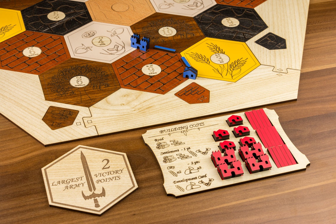 Organizer for Custom Settlers Wood Board Game Holder | Etsy