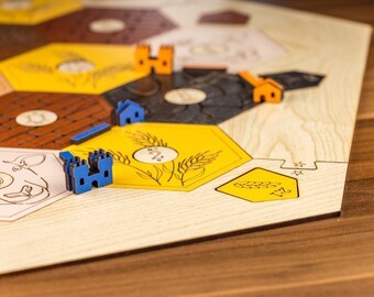 Paint Your Custom Settlers Wood Game Board Pieces & Box 2-4 - Etsy