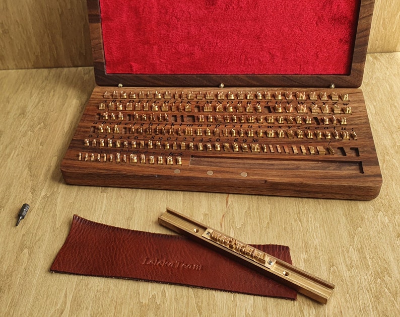 26 Letters and Numbers Customized Leather Stamp Interchangeable A-Z ...