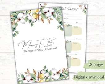 Printable Pregnancy Journal & Memory Book New Mother Gift | Etsy