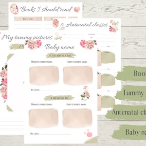 Printable Pregnancy Journal & Memory Book New Mother Gift, Mom to Be ...