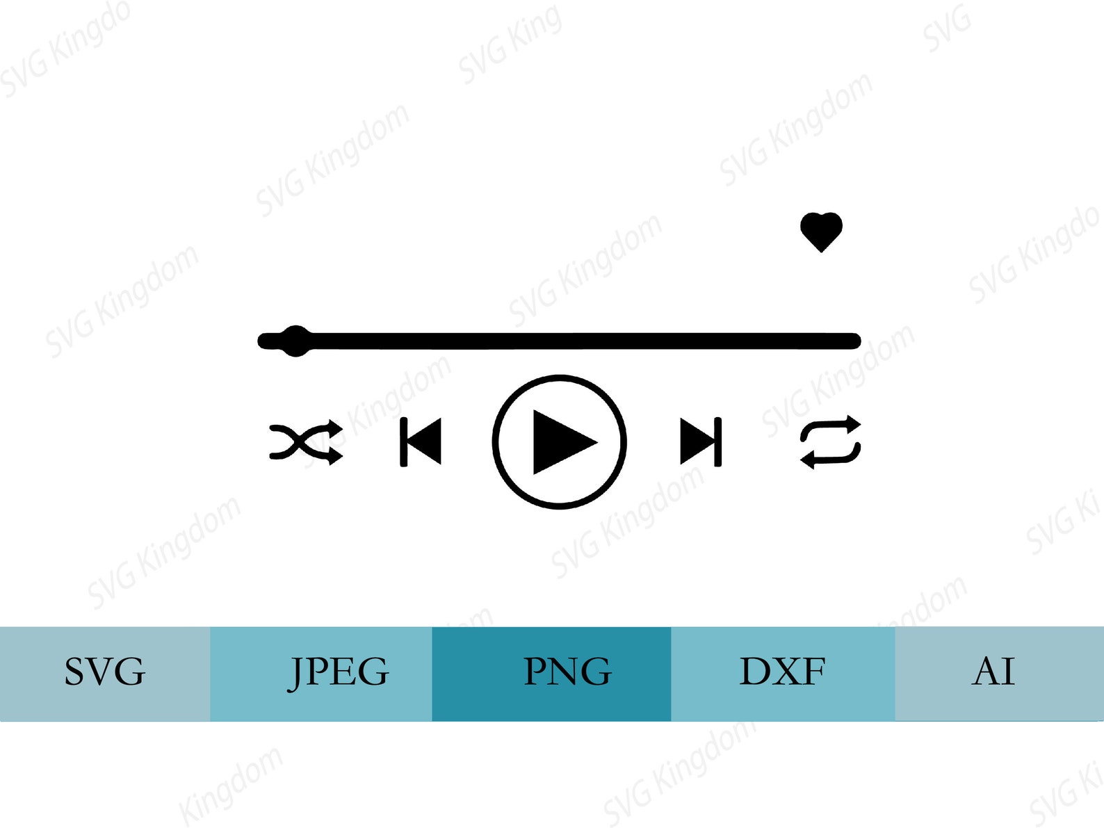 Spotify vidrio Song Art svg reproductor de música SVG botón | Etsy