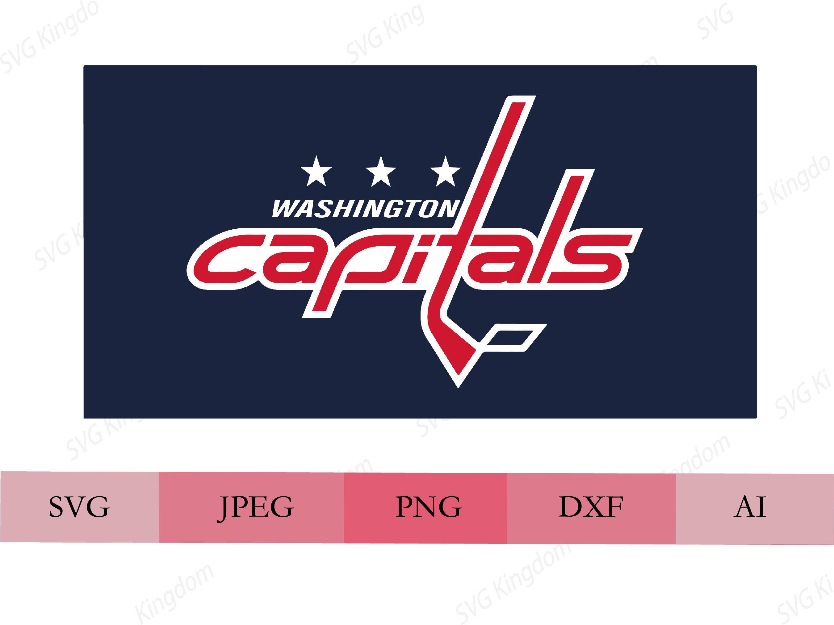 Washington Capitals logo svg Hockey NHL logo team svg dxf | Etsy
