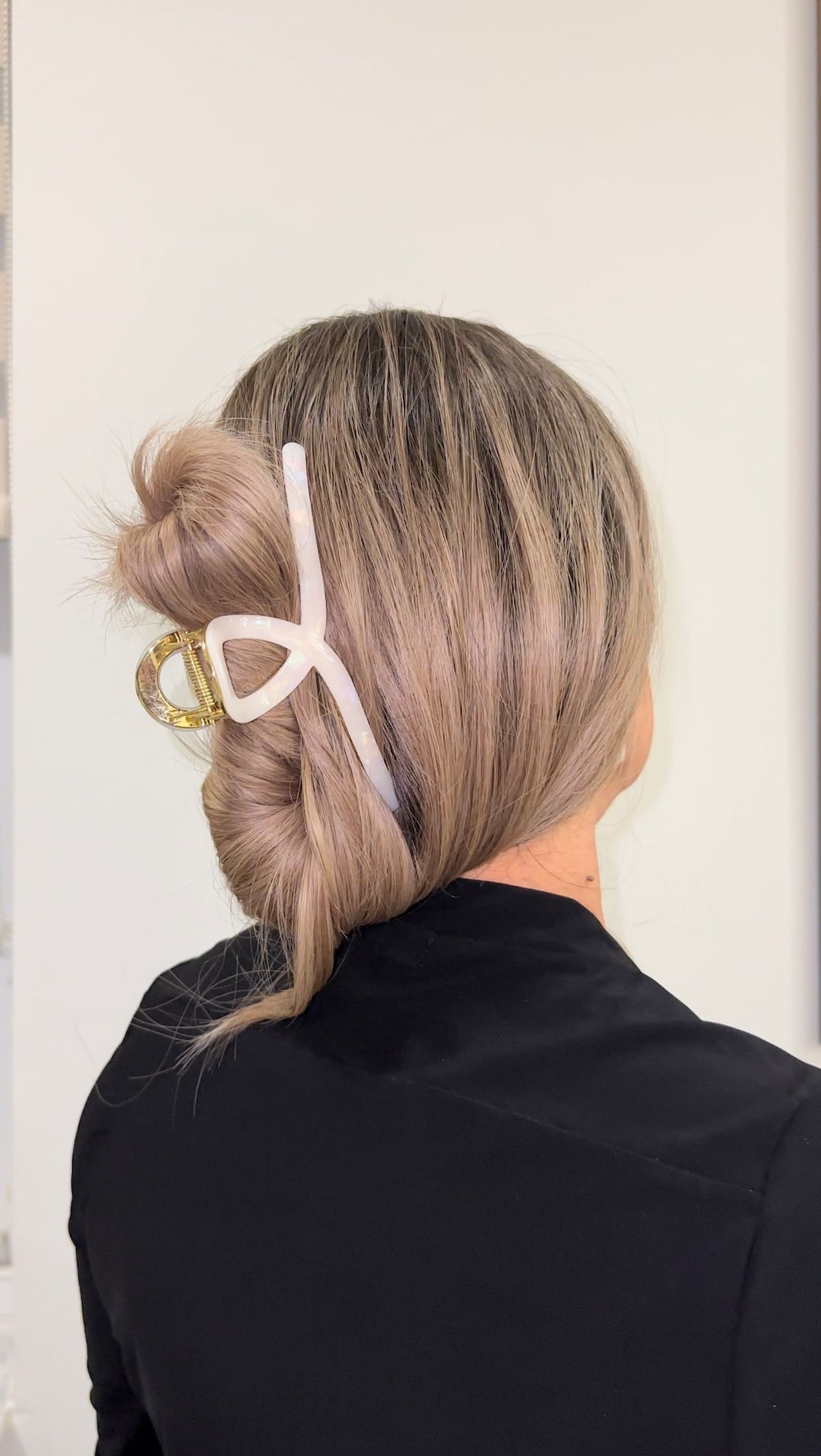 XXL Hair Claw, Pearl Gold Hair Claw, Mother of Pearl Claw - Etsy