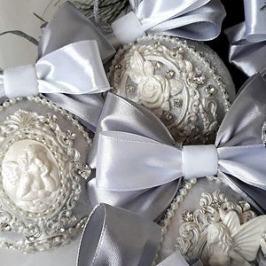 Handmade Xmas Ornaments Christmas Baubles Xmas Tree Decor Rhinestone ...