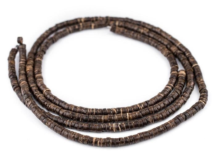 3mm 5mm & 7mm Natural Coco coconut Shell Heishi Beads 24 | Etsy