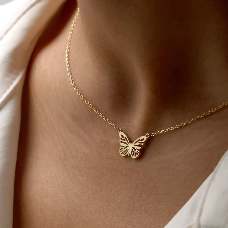 Butterfly Necklace - Etsy